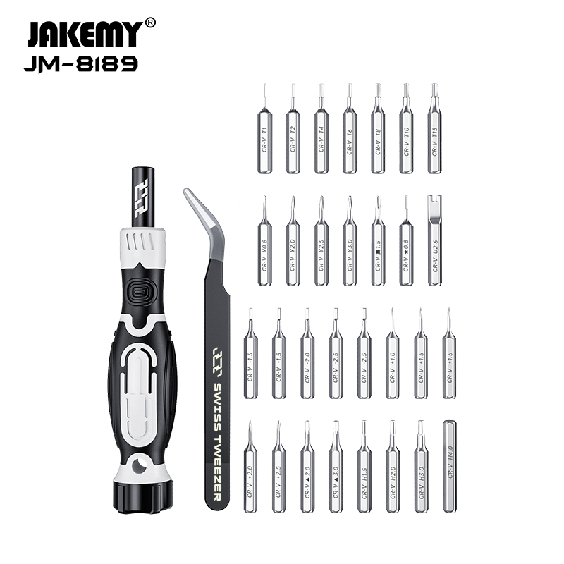 32 in 1 JM-8189b Precise Screwdriver Kit & Tweezers - Jakemy